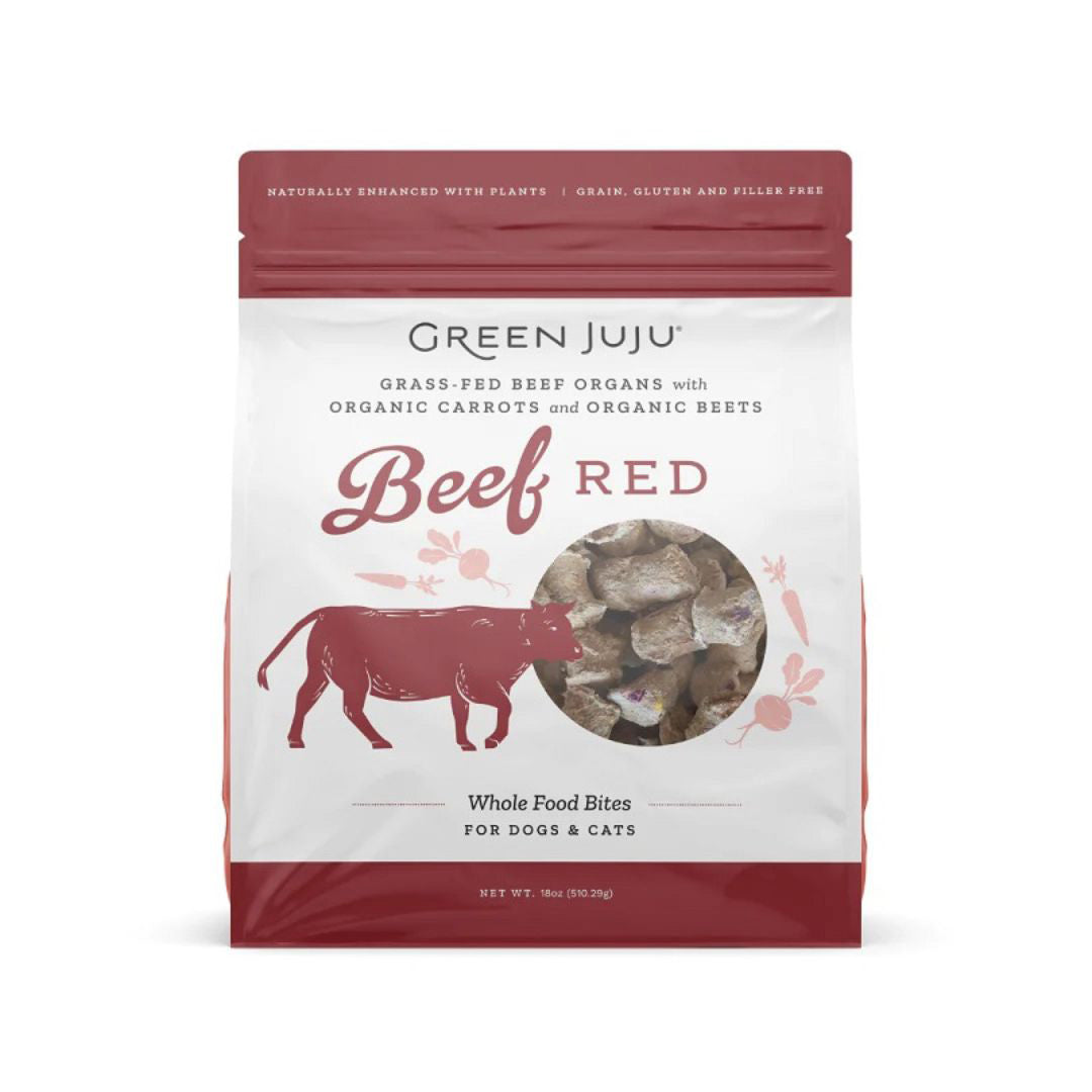 Green Juju Dog Freeze Dried Topper Beef Red 18oz – Fur Babies Plus