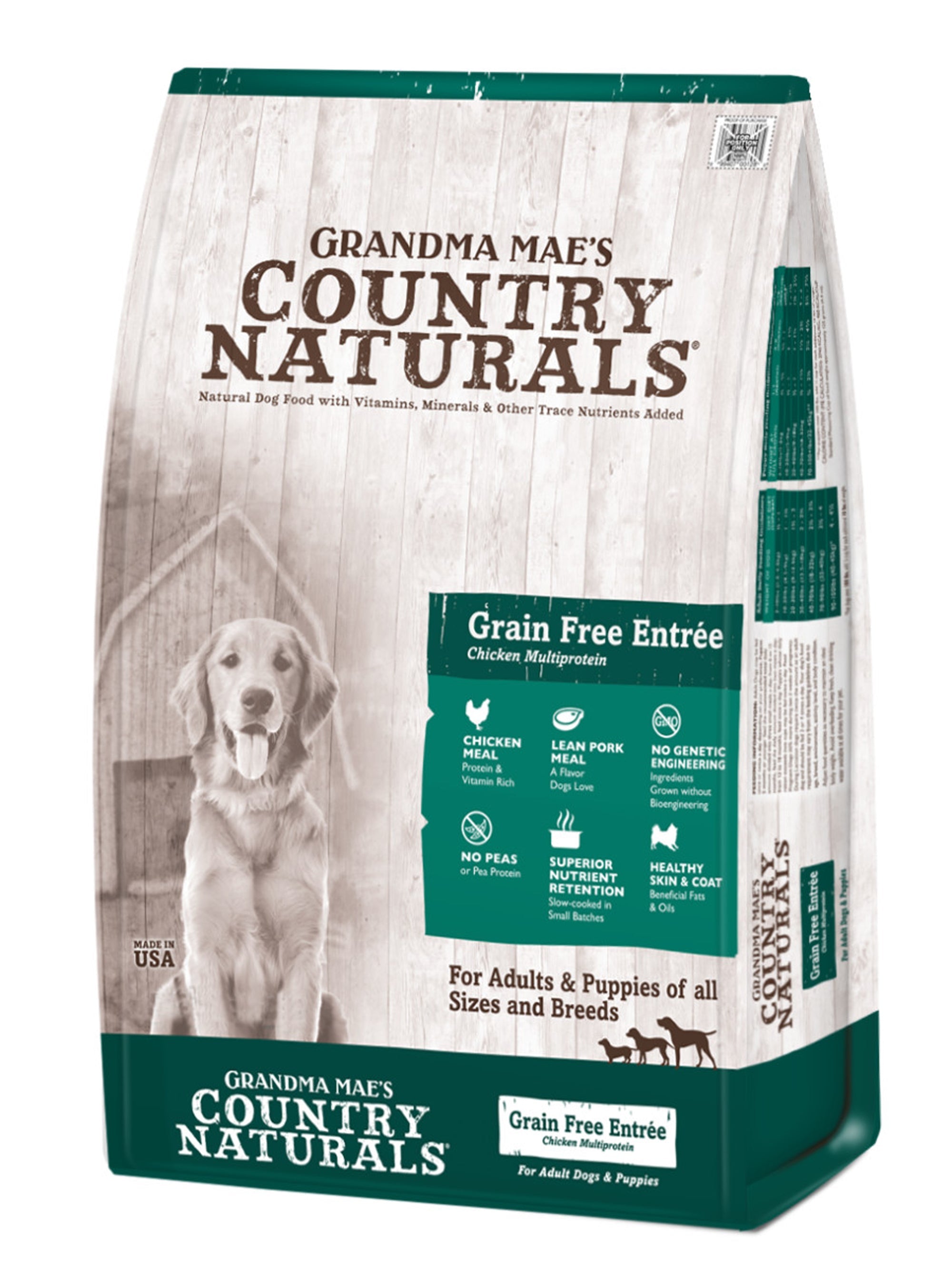 Grandma Mae's Country Naturals Grain Free Dry Dog Food Chicken & Pork – Fur Babies Plus