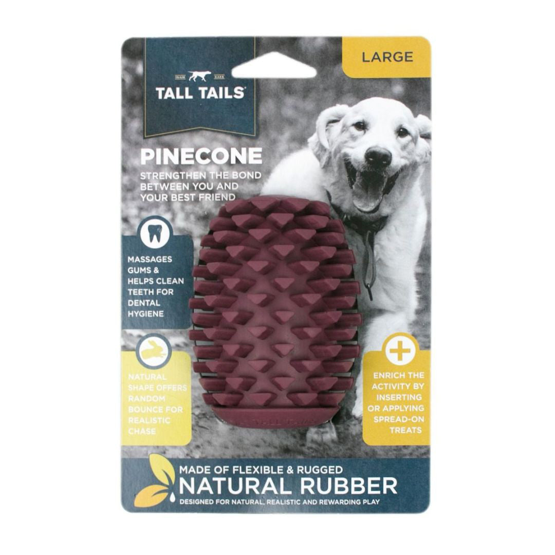 Tall Tails Dog Natural Rubber Pinecone 4 Inch – Fur Babies Plus