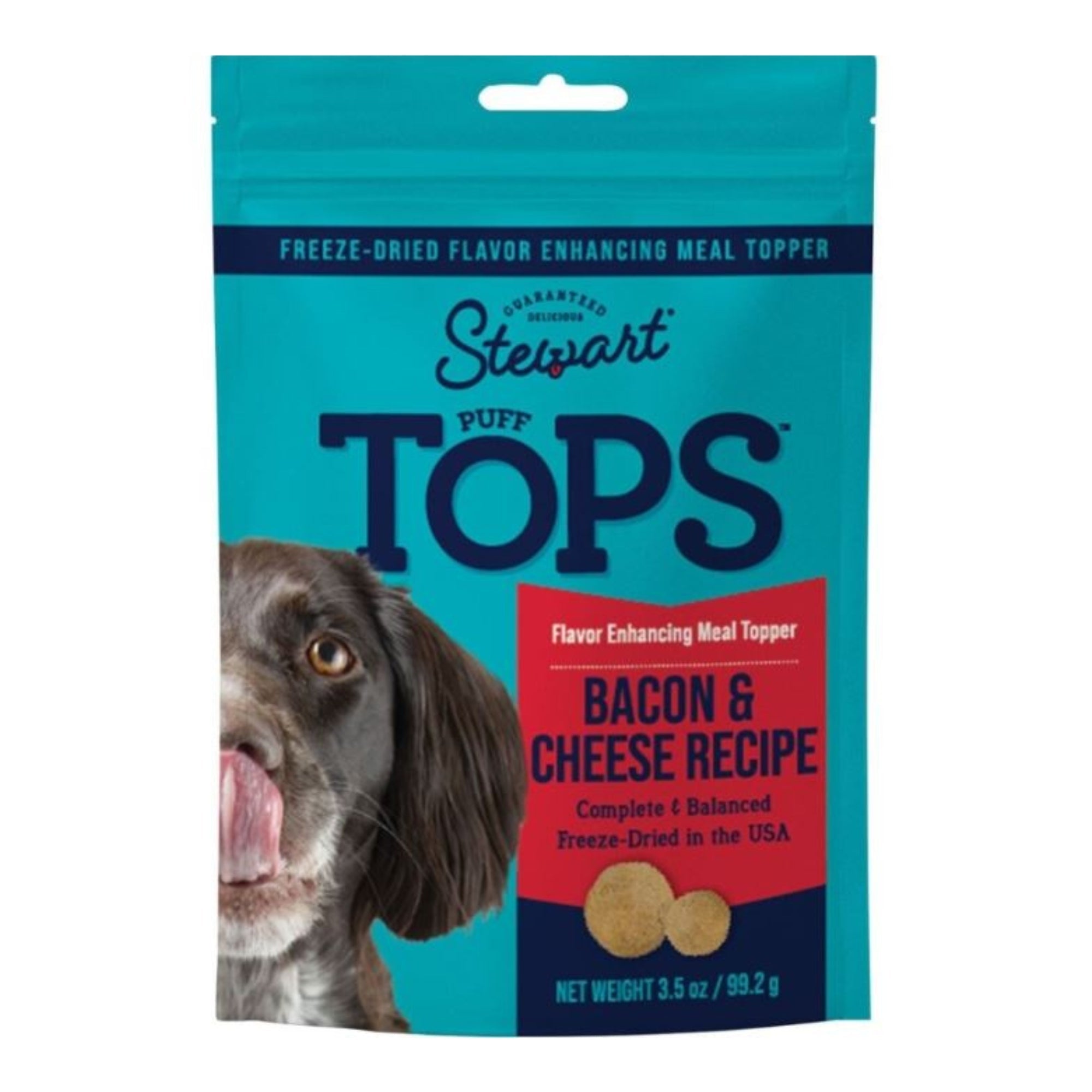 Stewart Pufftops Freeze Dried Flavor Enhancer Bacon/Cheese 3.5oz. – Fur ...