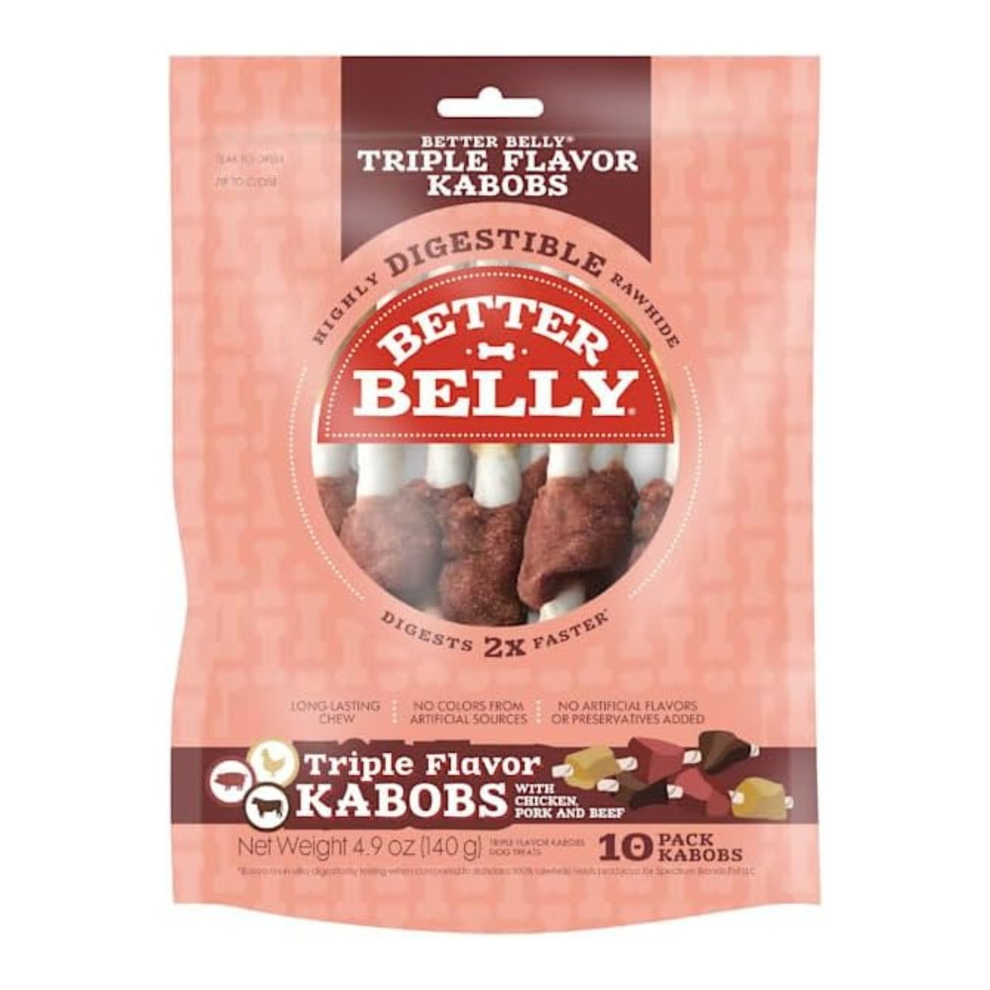 Better Belly Triple Flavor Kabob Chicken/Beef/Pork 10 count – Fur ...