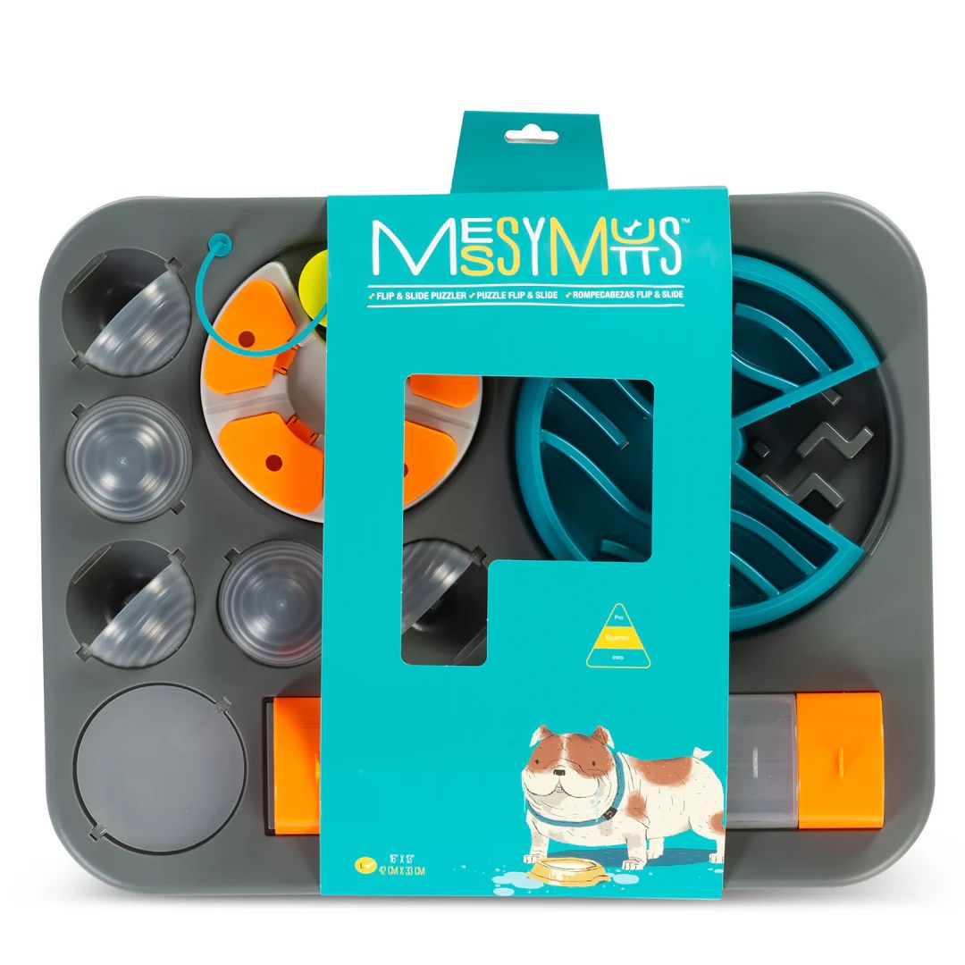 Messy Mutts Dog Interactive Puzzle Feeder Rectangular Large – Fur ...