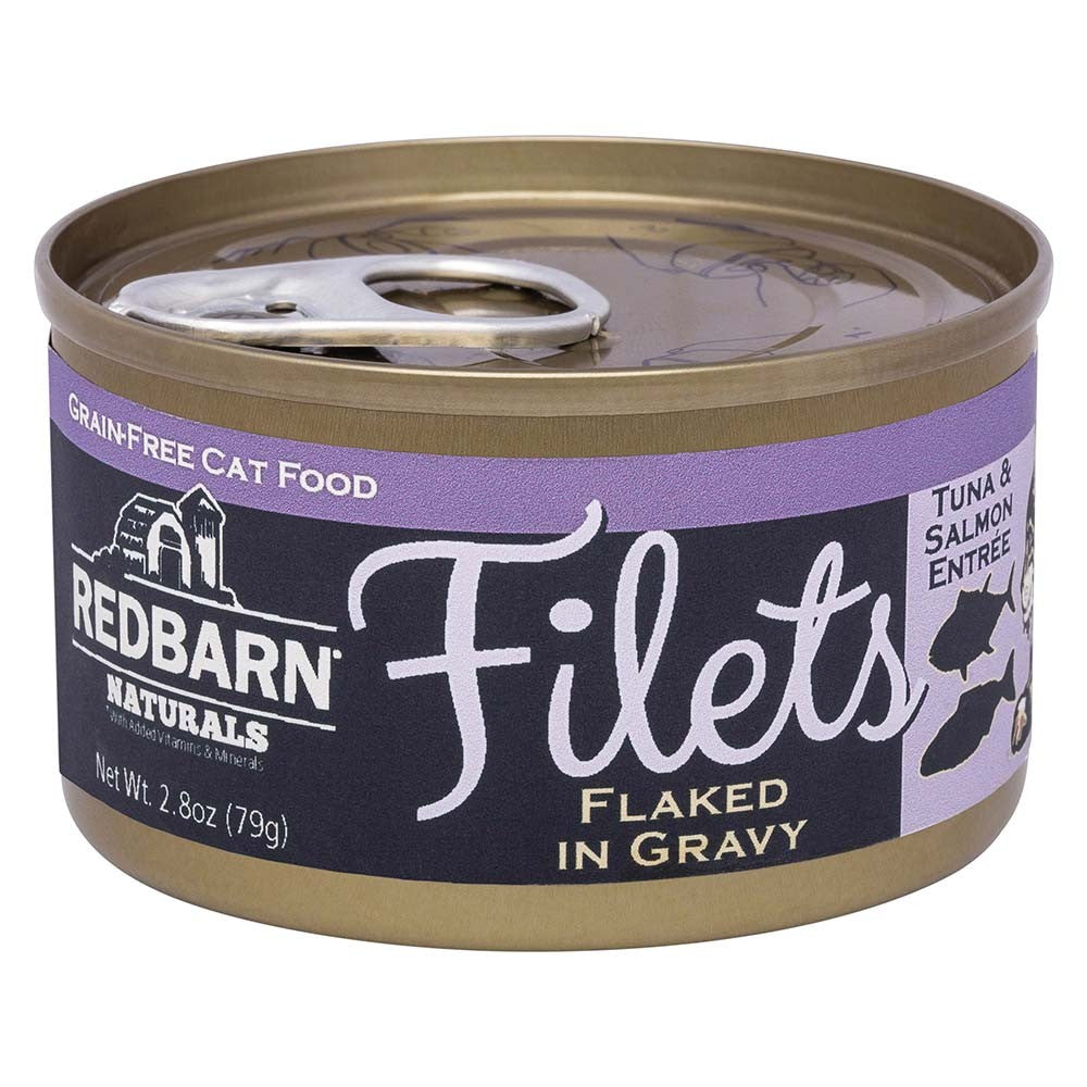 Redbarn Pet Products Filets Flaked in Broth Wet Cat Food Tuna & Salmon ...