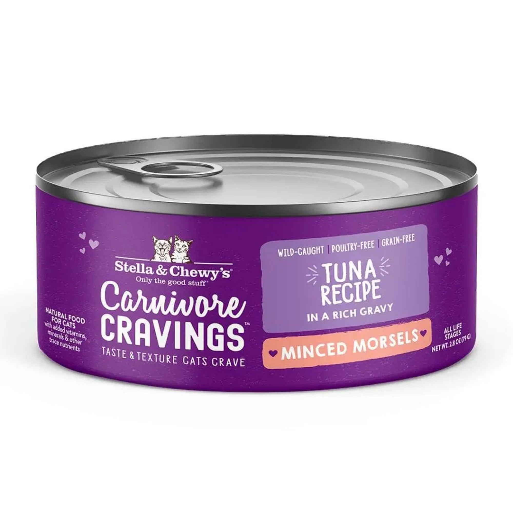 Stella and Chewys Cat Carnivore Cravings Minced Morsels Tuna 2.8oz. (C ...